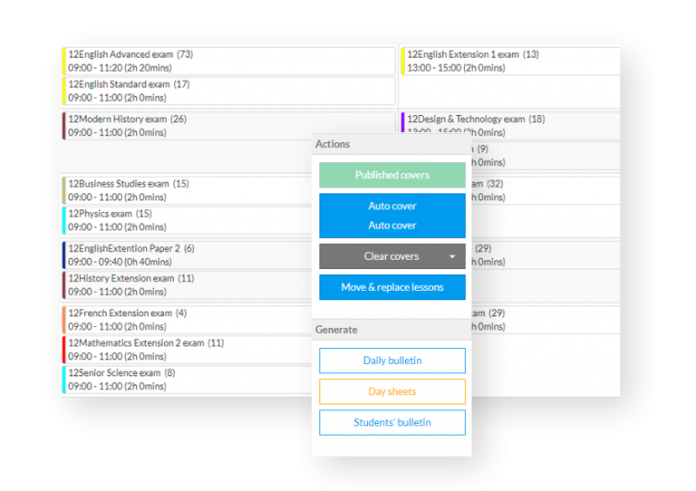 Daily Organisation – School Timetable Software Solutions | Edval