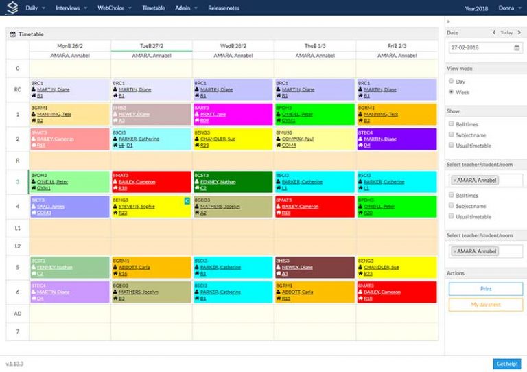 Daily Organisation – School Timetable Software Solutions | Edval
